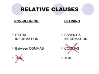 Relative clauses | PPT | Education