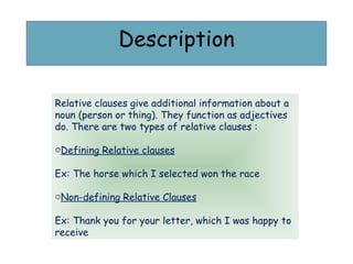 Relative clauses | PPT