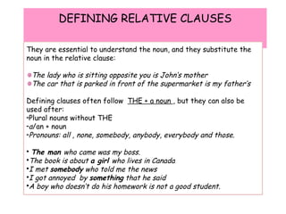Relative clauses | PPT