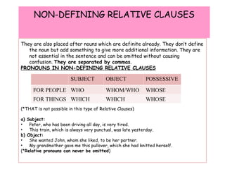Relative clauses | PPT