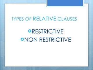 Relative clauses | PPT