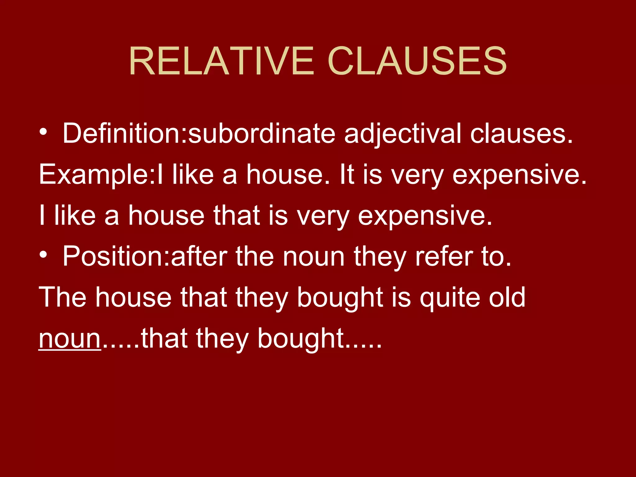 Relative clauses | PPT