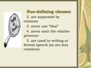 Relative clauses | PPT