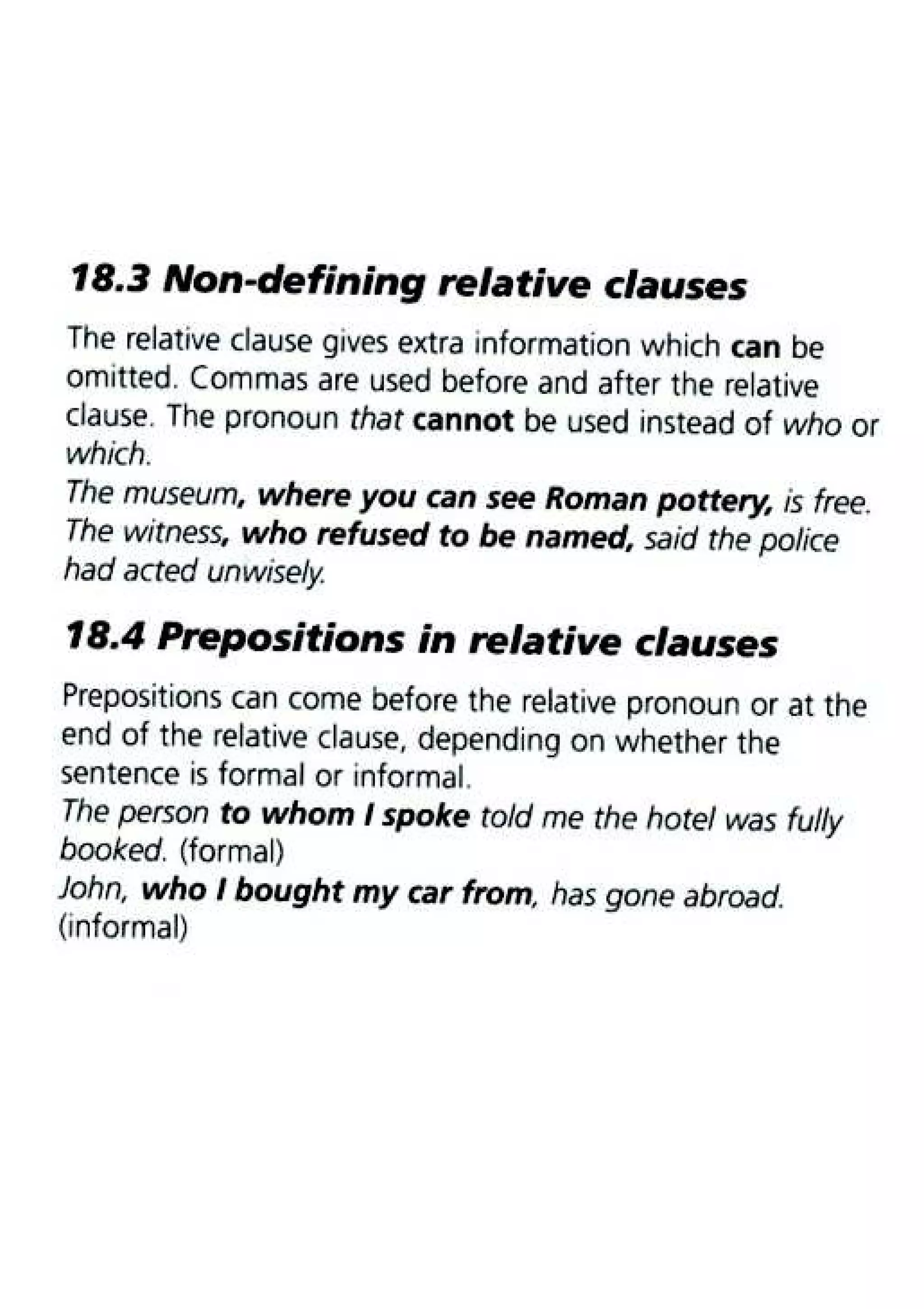 Relative clauses | PDF