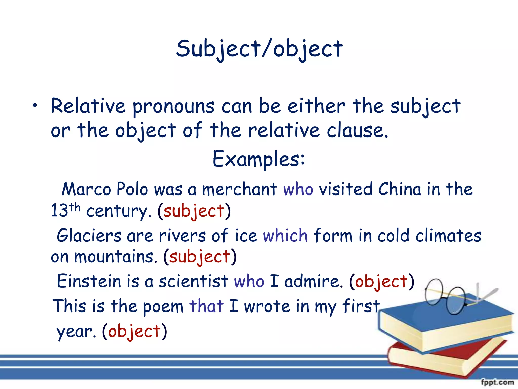 Relative clauses | PPTX