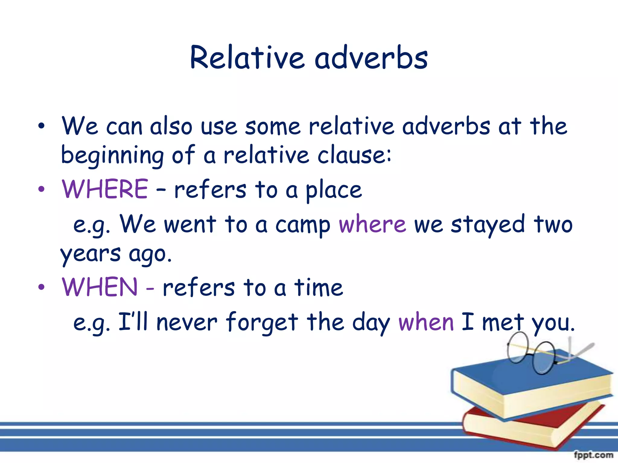 Relative clauses | PPT