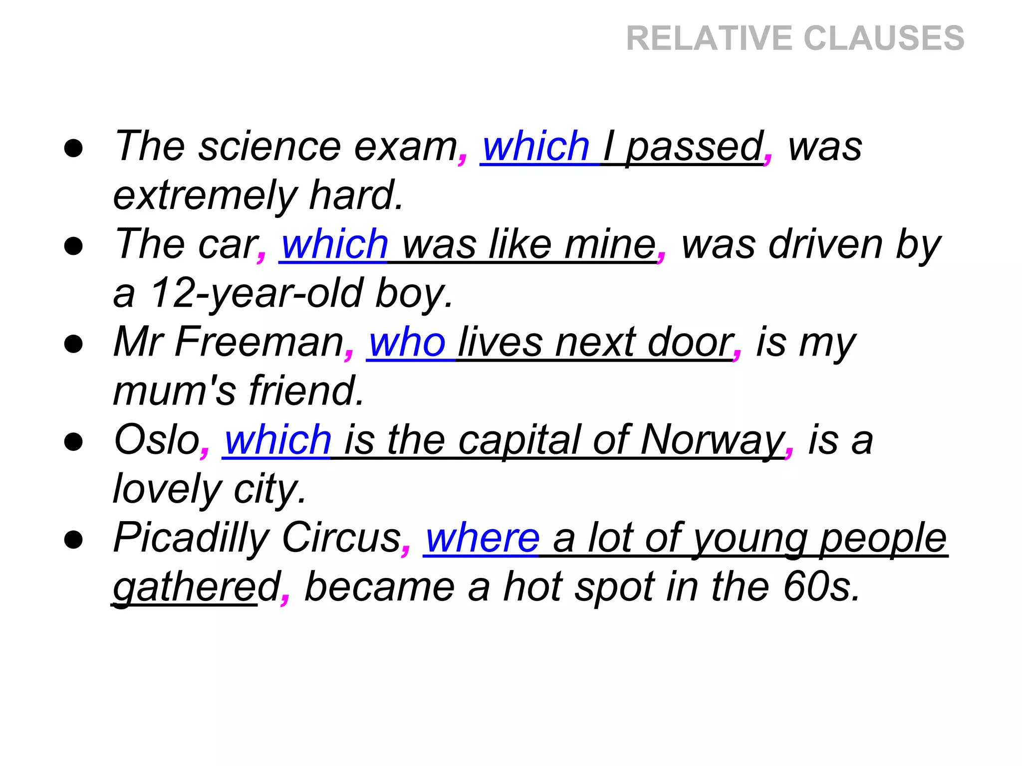 Relative clauses | PDF