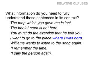 Relative clauses | PPT
