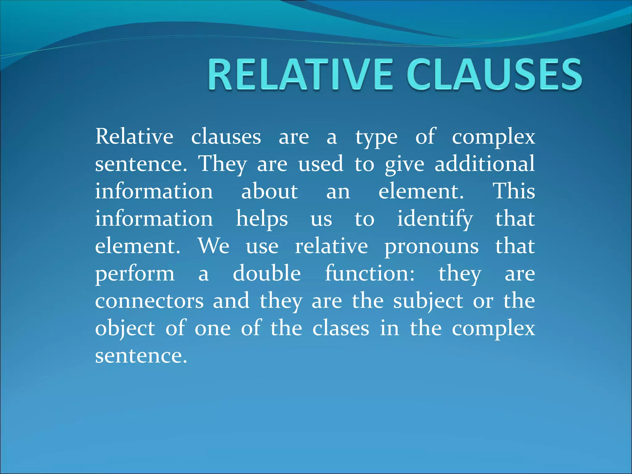 Relative clauses | PPT