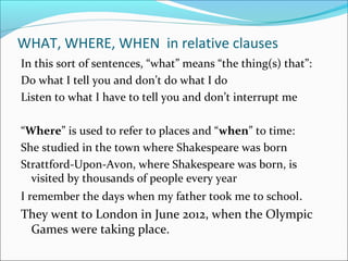 Relative clauses | PPT