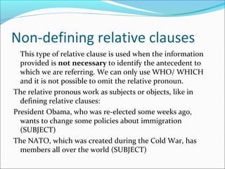 Relative clauses | PPT