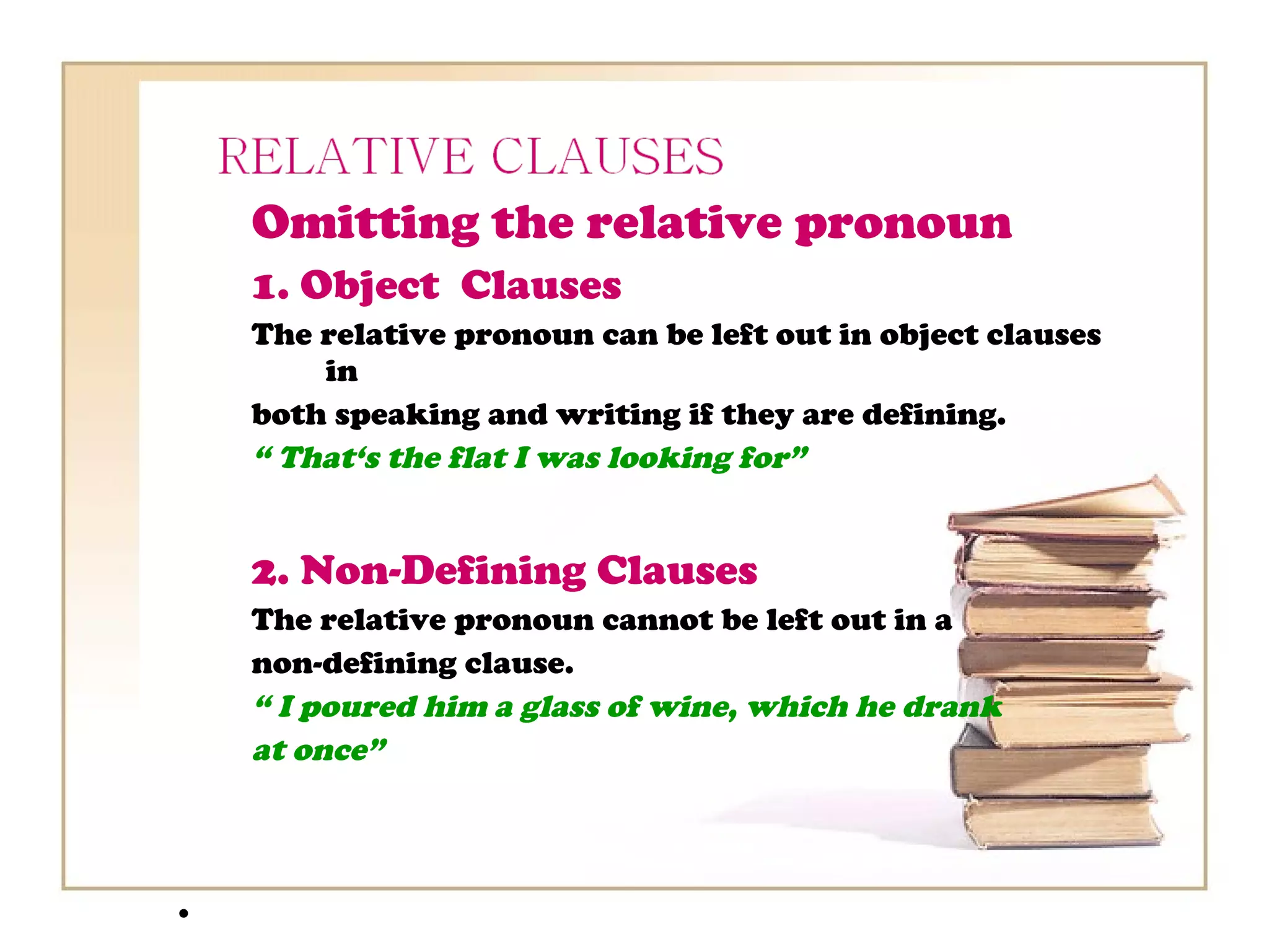 Relative clauses | PPT
