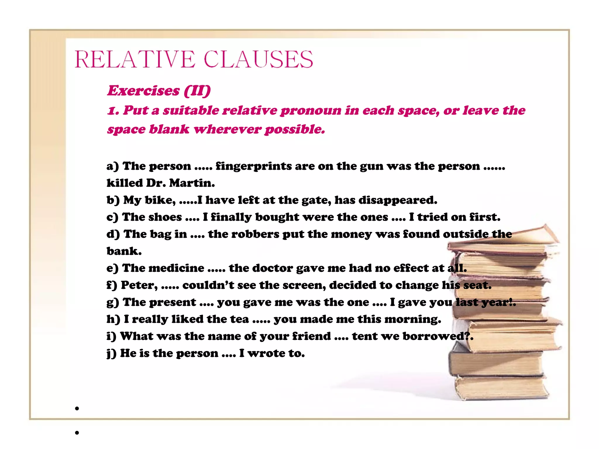 Relative clauses | PPT