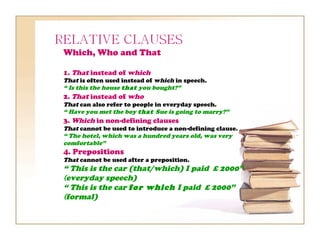 Relative clauses | PPT