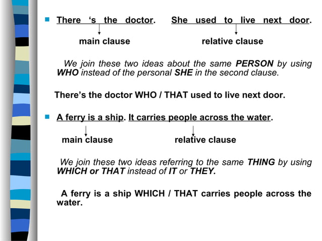 Relative clauses | PPT
