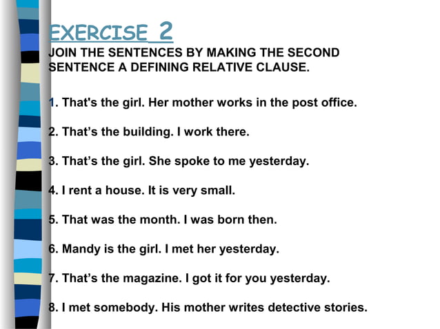 Relative clauses | PPT