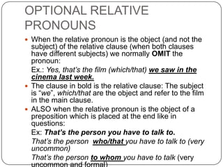 Relative clauses | PPTX