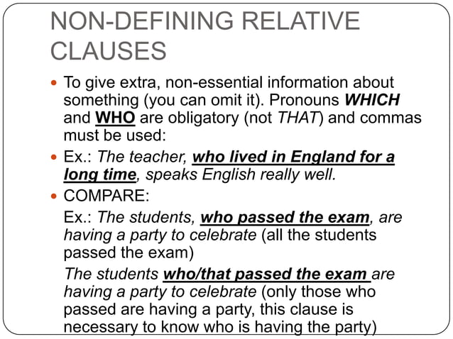 Relative clauses | PPTX