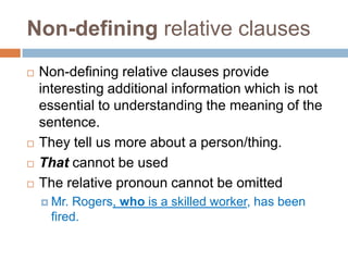 Relative clauses | PPT