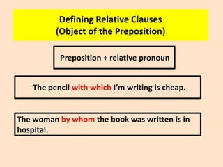 Relative clauses ฉบับปรับปรุง | PPTX