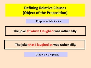 Relative clauses ฉบับปรับปรุง | PPTX