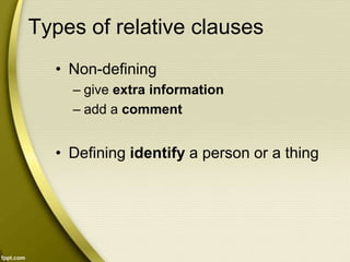 Relative clauses | PPTX
