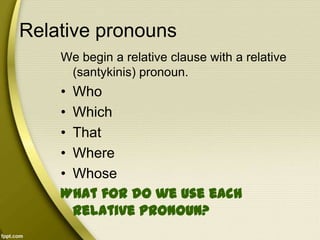 Relative clauses | PPTX