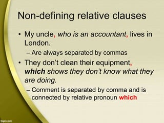 Relative clauses | PPTX | Soccer | Sports