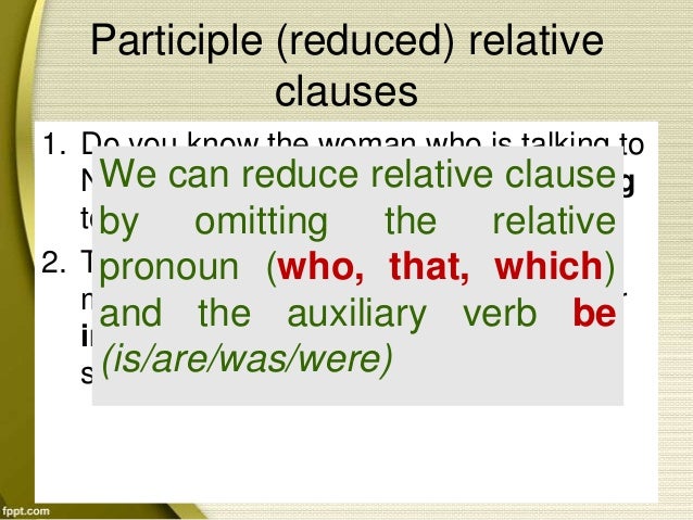 Relative clauses
