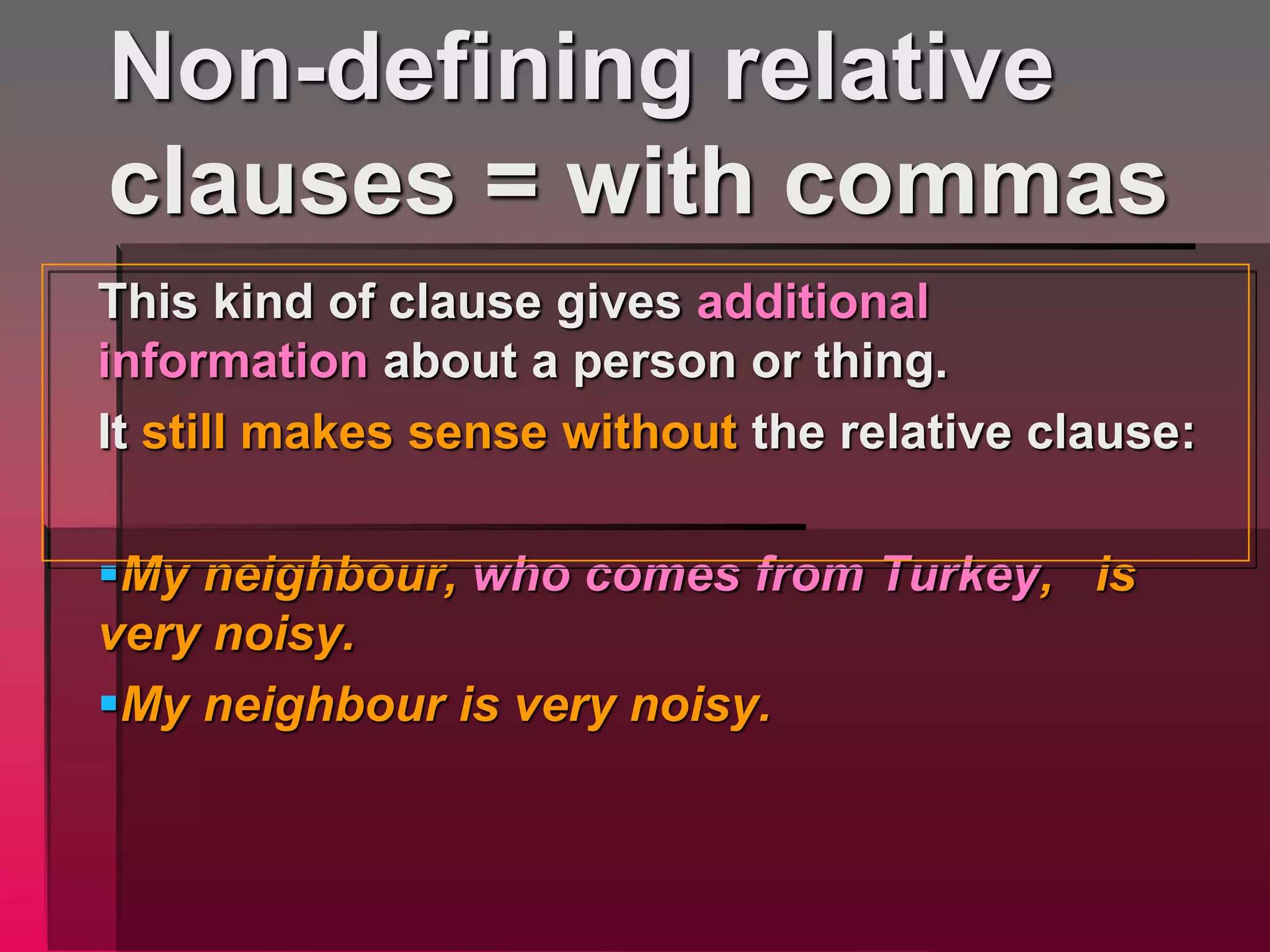 Relative Sentences | PPT
