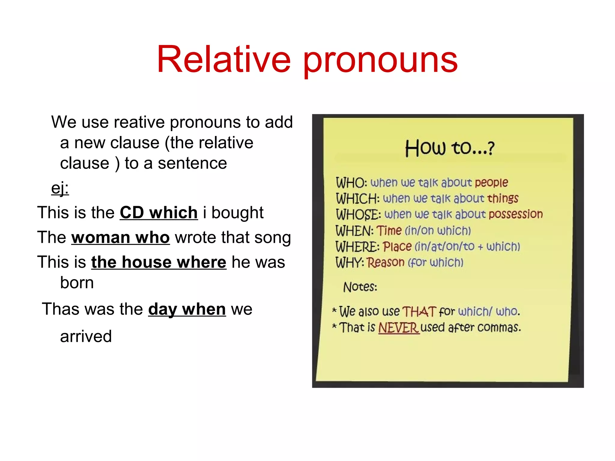 Relative clauses | PPT