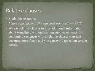 Relative clauses | PPT