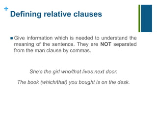 Relative Clauses | PPT