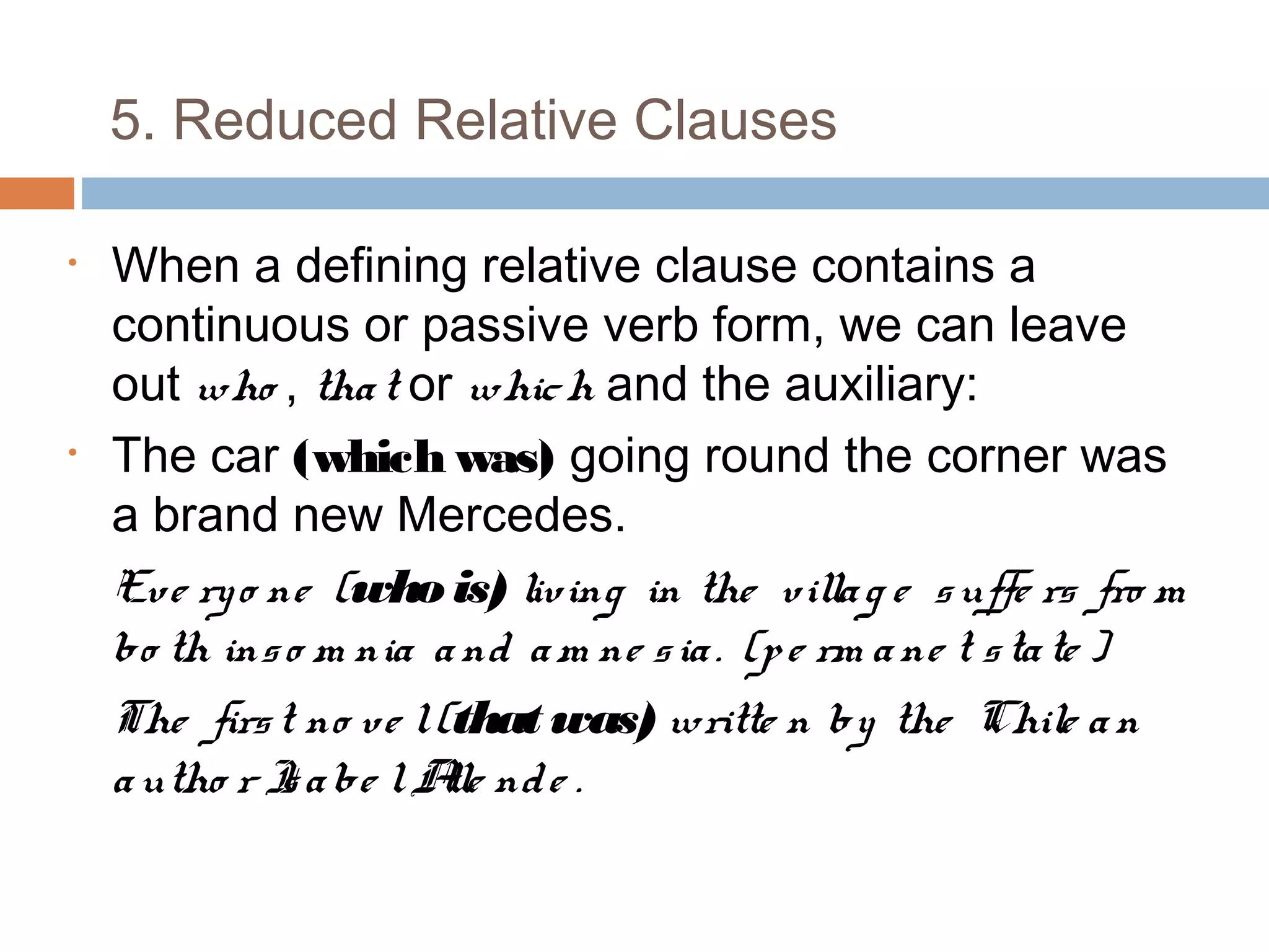 Relative clauses | PPT