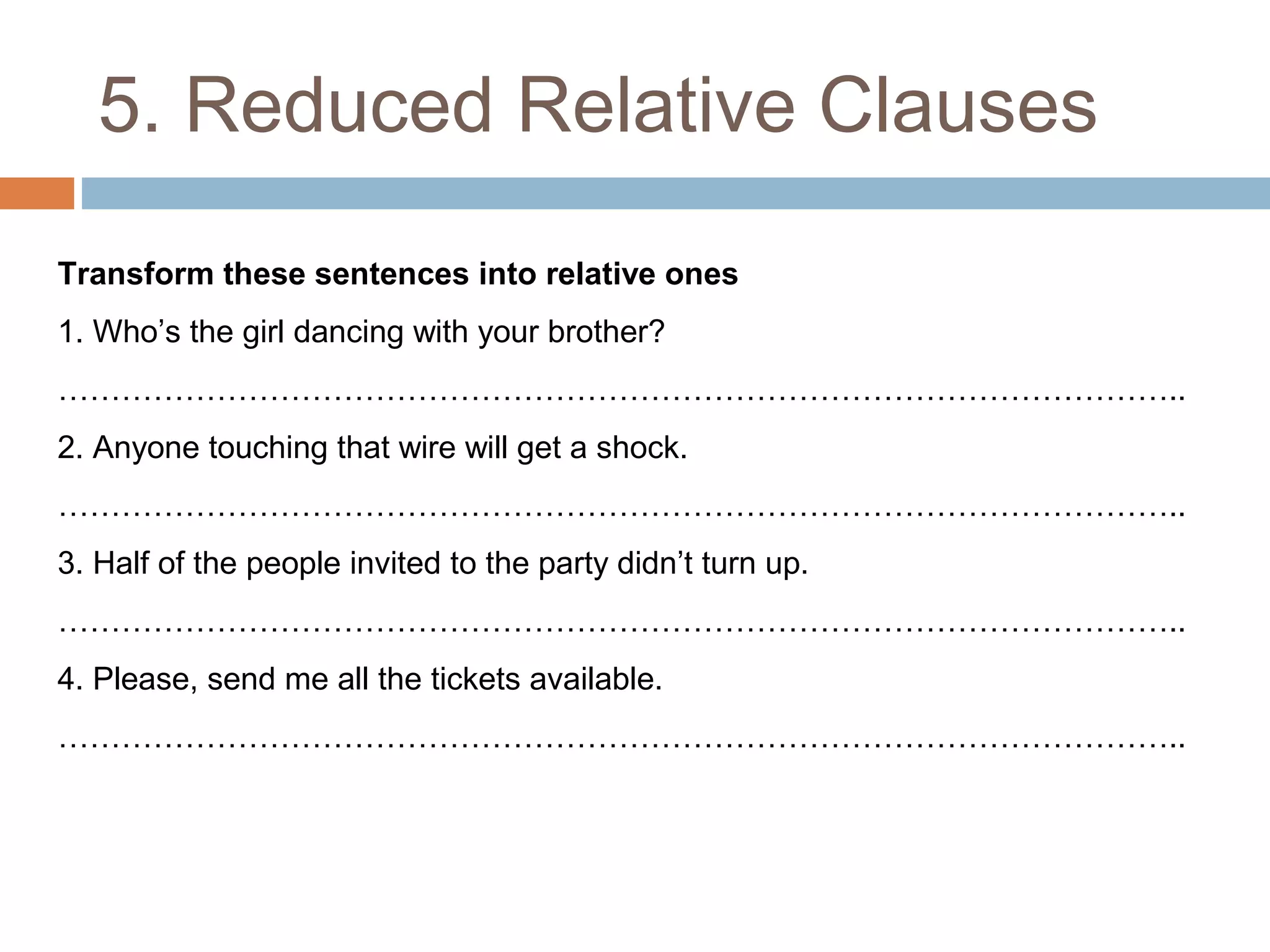 Relative clauses | PPT
