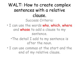 Relative clauses | PPT