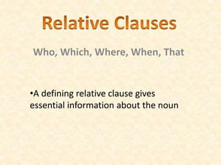 Relative clauses | PPTX