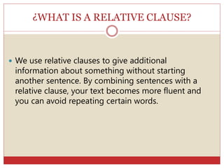 Relative clauses | PPTX