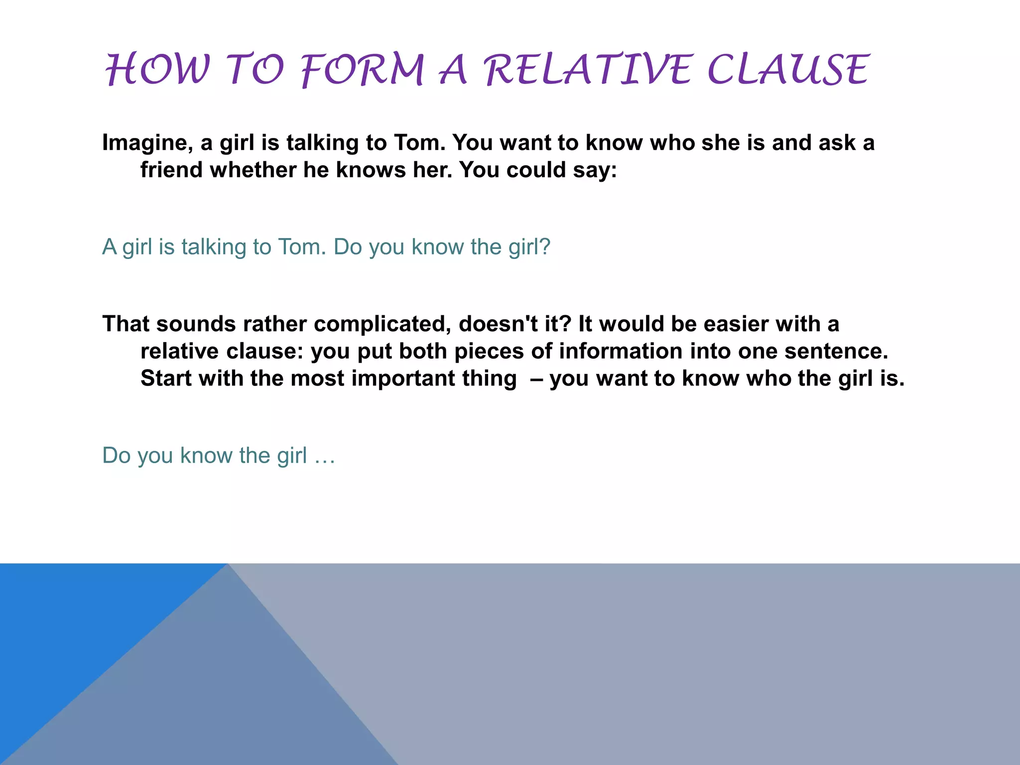 Relative clauses | PPT