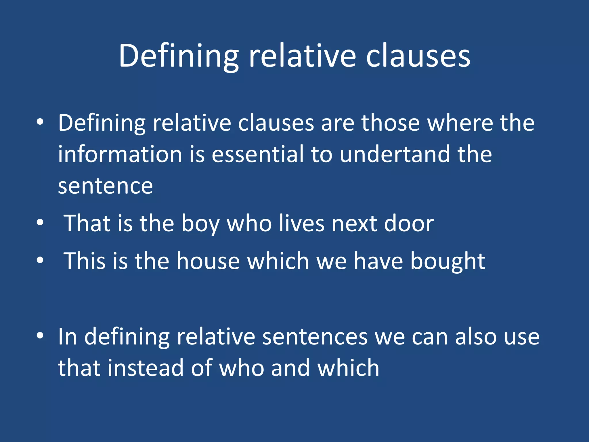 Relative clauses | PPTX