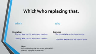 Relative clauses | PPTX