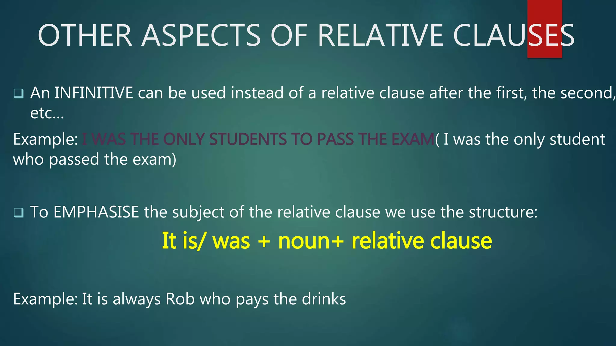 Relative clauses | PPTX