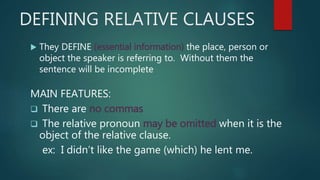 Relative clauses | PPTX