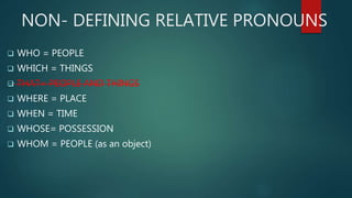Relative clauses | PPTX