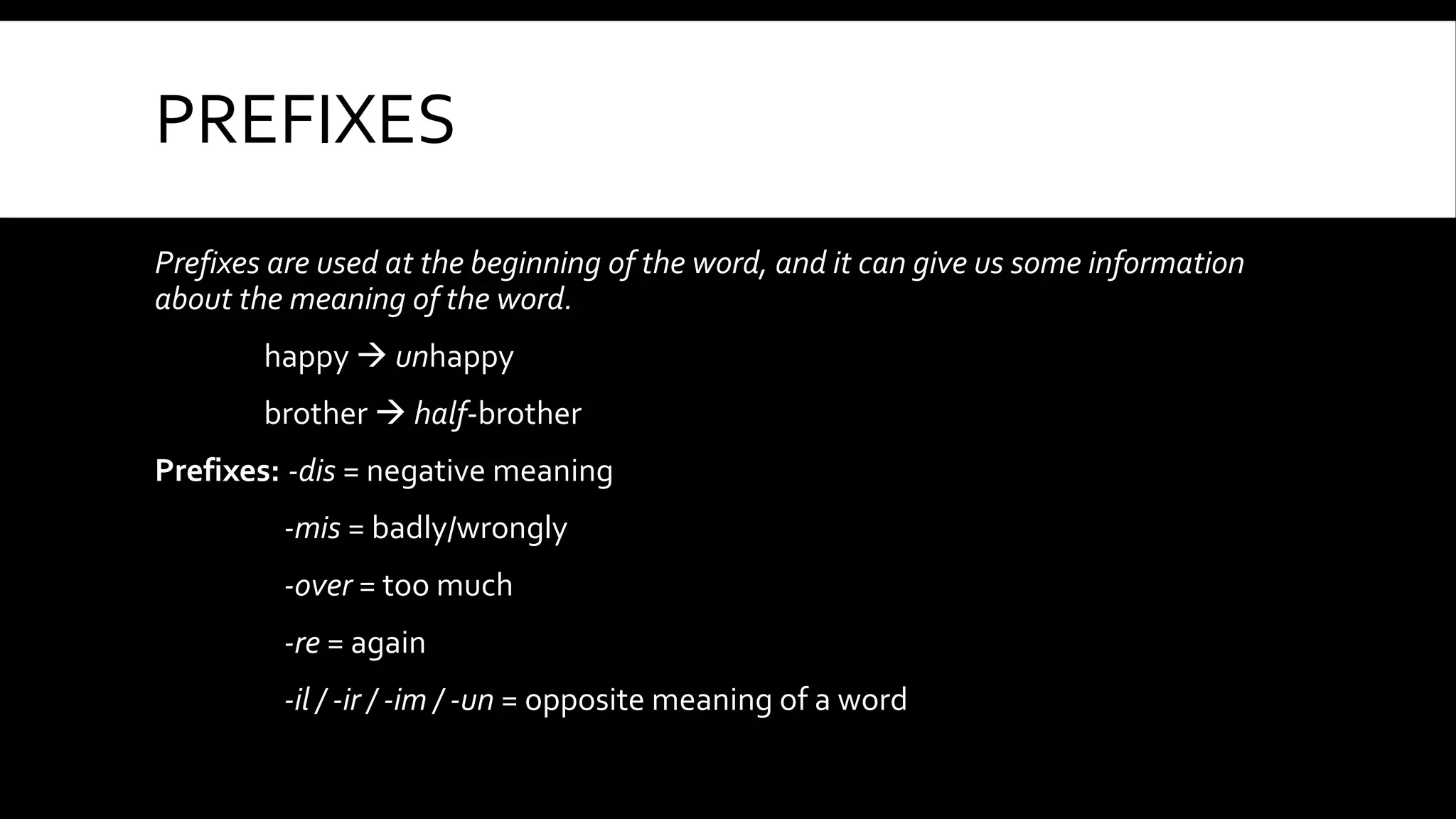 Relative clauses & Negative Prefixes | PPT