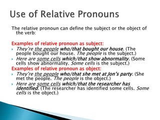 Relative clauses | PPT