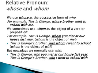 Relative clauses | PPTX