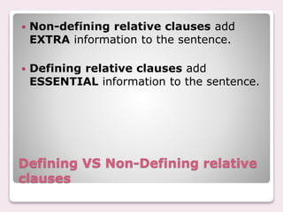 Relative clauses | PPTX