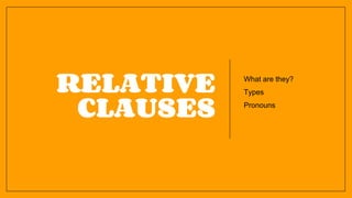 PPTX Understanding Relative Clauses with Activity | PPT