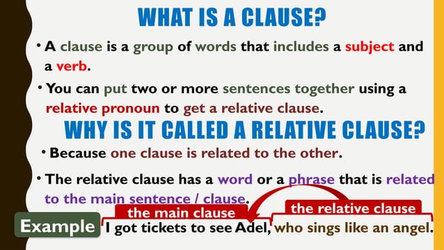 HOW TO LEARN RELATIVE CLAUSES IN ENGLISH | PPT
